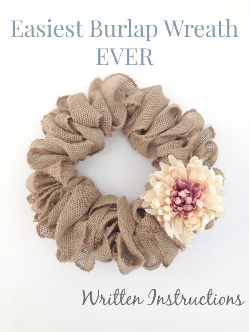 Easiest Burlap Wreath - Video Tutorial