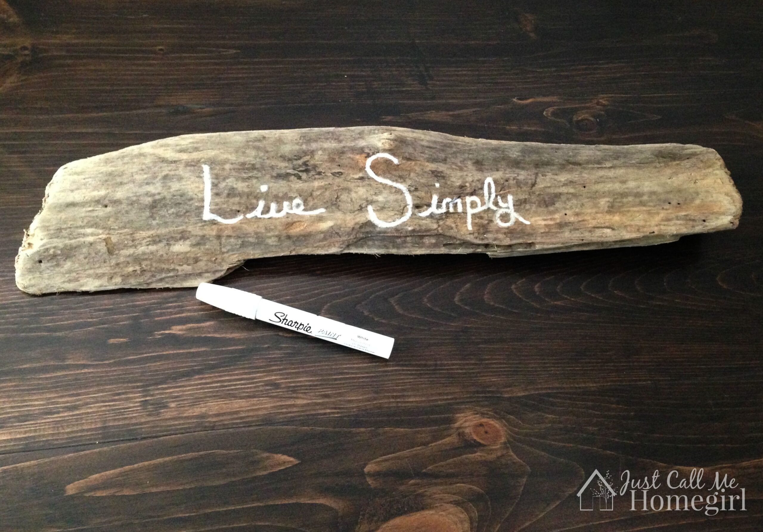 How to Make a Driftwood Sign - Just Call Me Homegirl