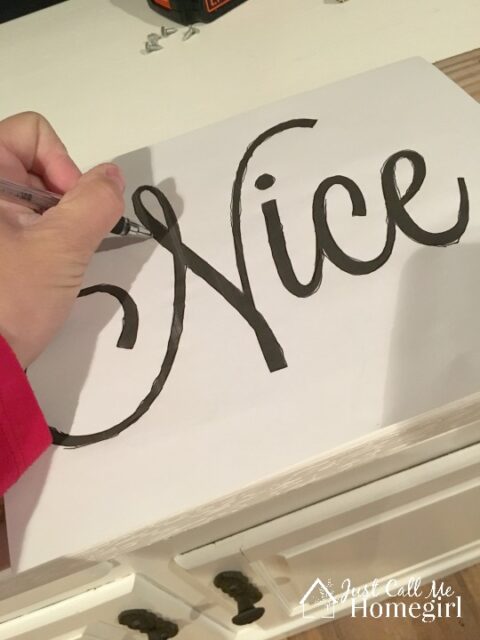 The Easy Way to Stencil a Sign