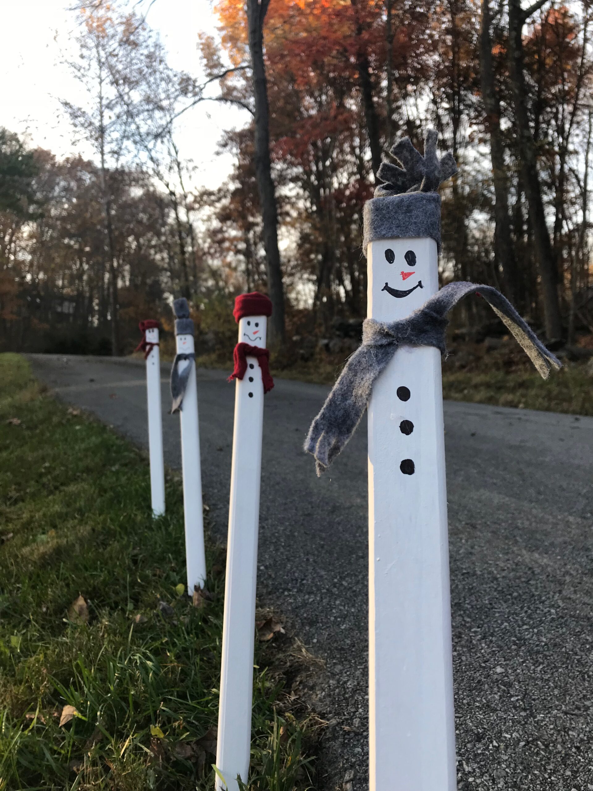 Wood Stake Snowman - Just Call Me Homegirl