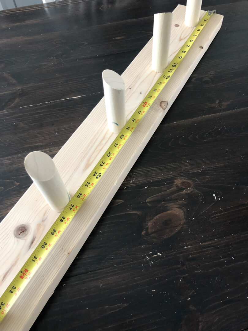 DIY Blanket Peg Rail