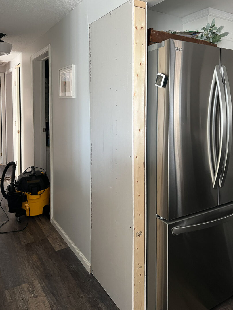 Hiding the Side of the Refrigerator