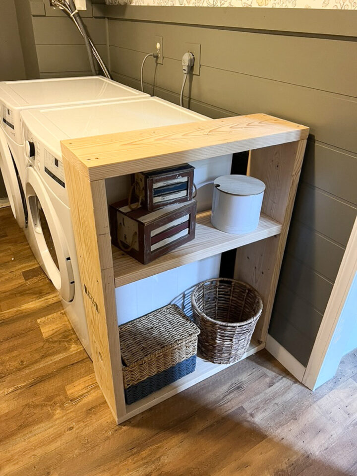 Open Laundry Area Makeover