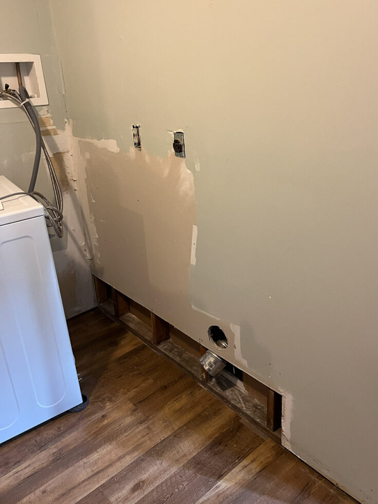 Open Laundry Area Makeover