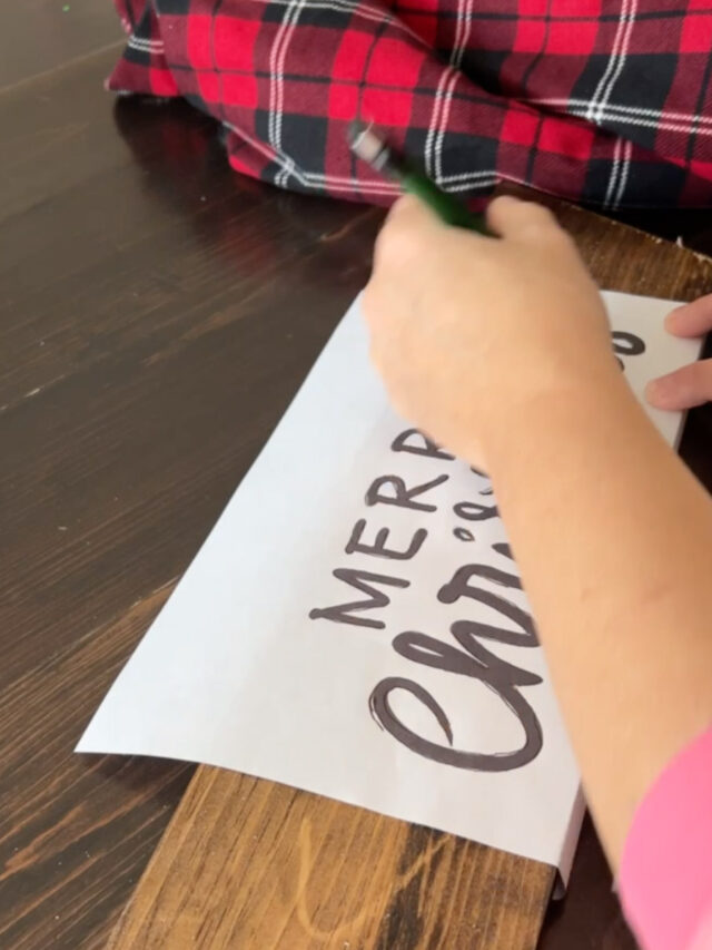 2x4 Christmas Tree Porch Sign